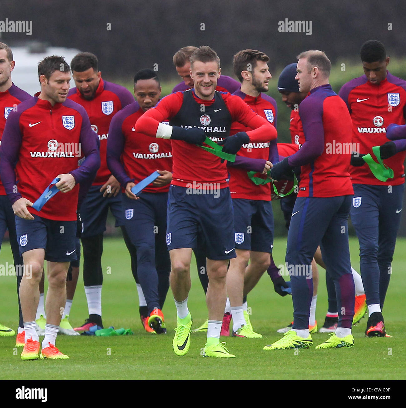 England's 23-man European Championship squad train ahead of tomorrow's ...