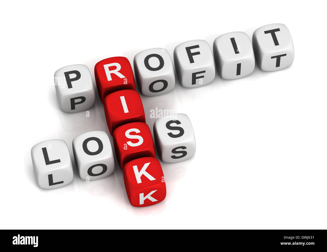Profit and loss calculation Cut Out Stock Images & Pictures - Alamy
