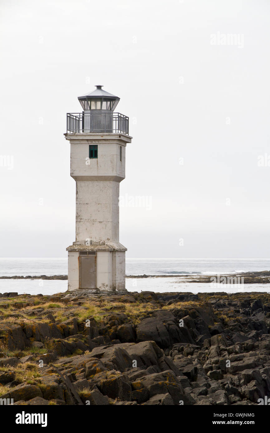 The old lighthouse at Akranes Western Iceland Stock Photo - Alamy