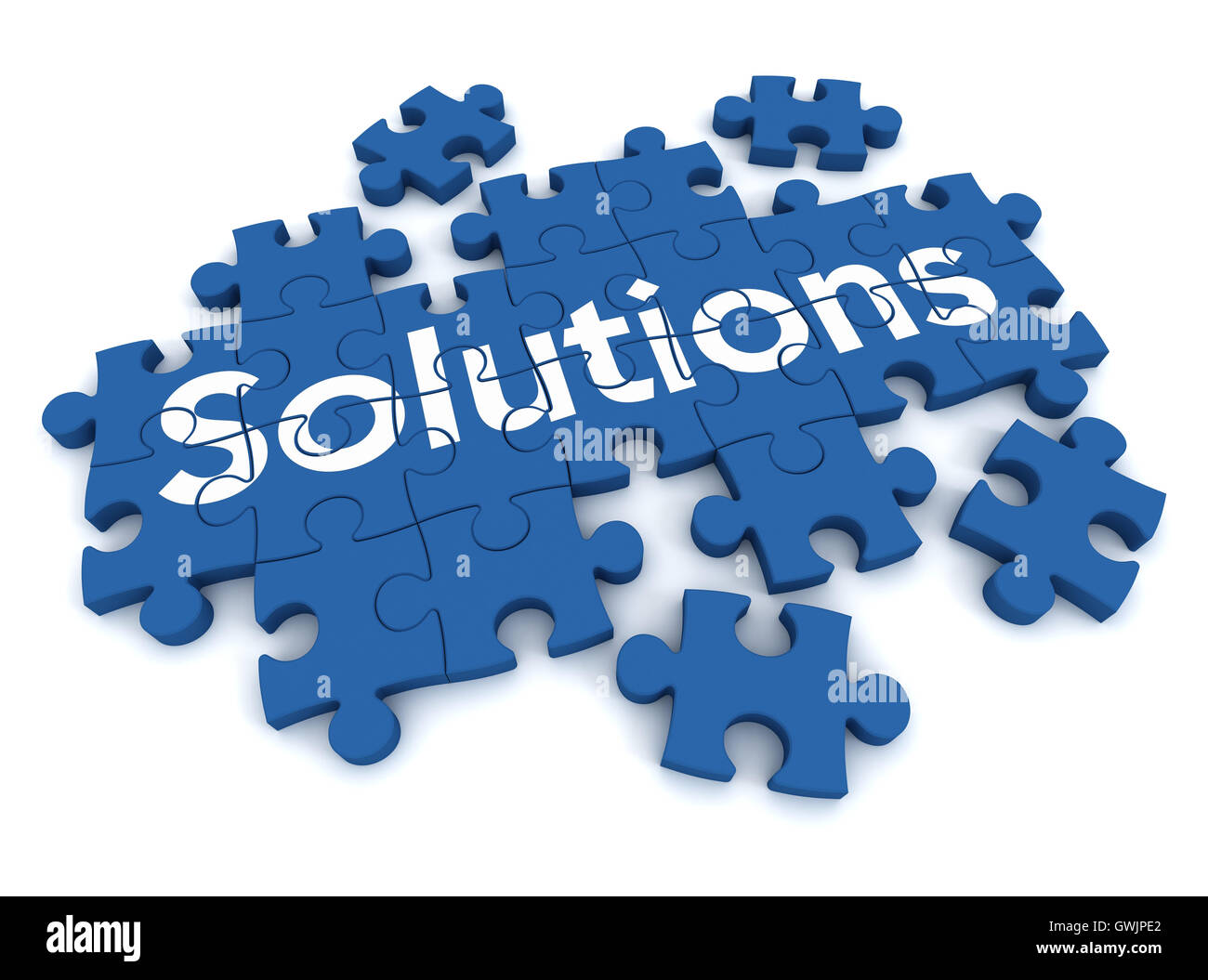 Puzzle solutions Cut Out Stock Images & Pictures - Alamy