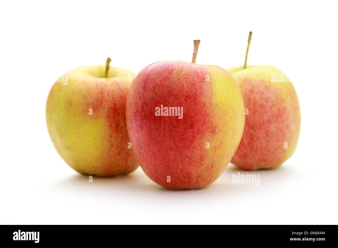 Fresh apples on white hi-res stock photography and images - Alamy