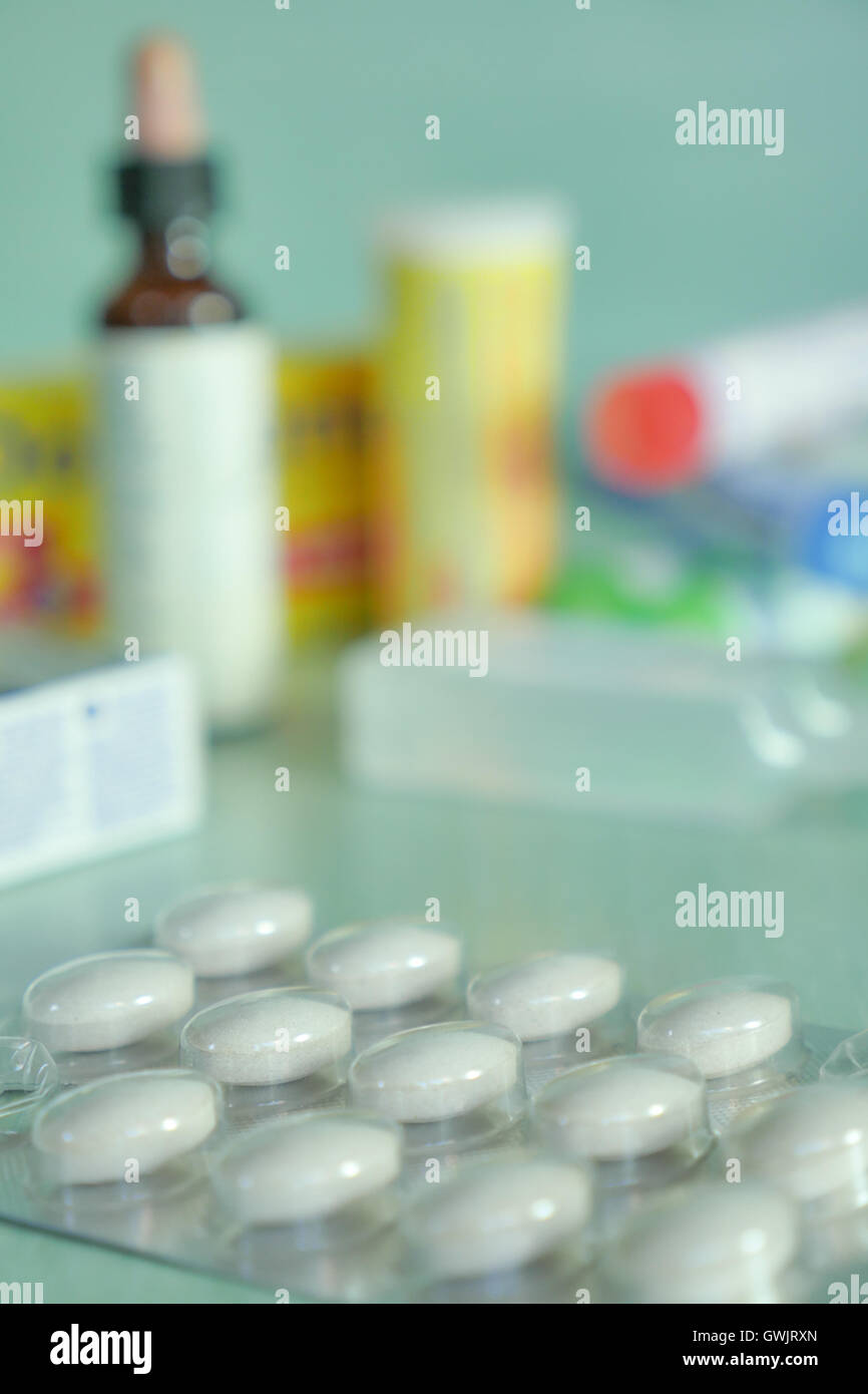 Medicine background concept the drugs, pills, capsule, tablets, texture ...