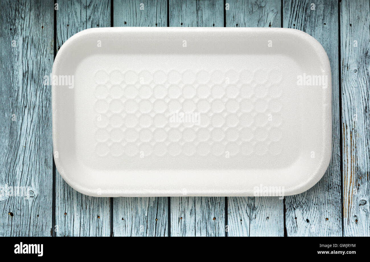 Empty clean white plastic food container closeup Stock Photo - Alamy