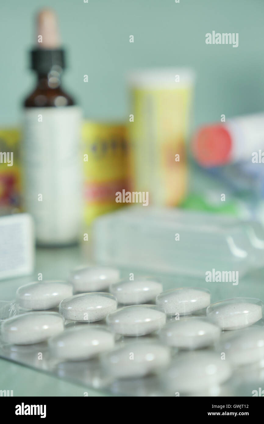 Medicine background concept the drugs, pills, capsule, tablets, texture ...