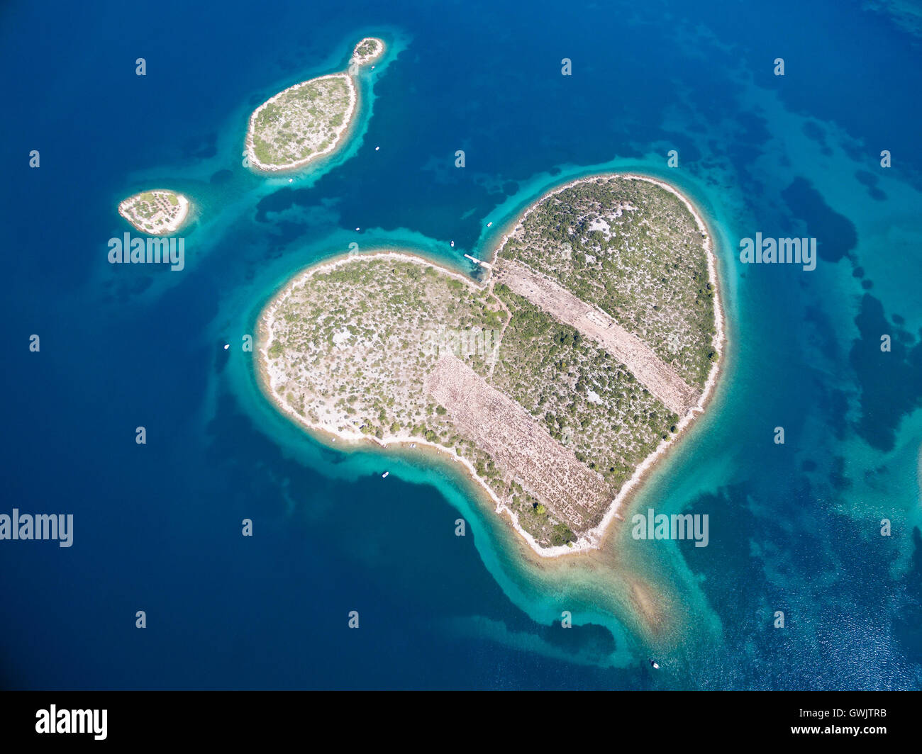Heart island croatia hi-res stock photography and images - Alamy