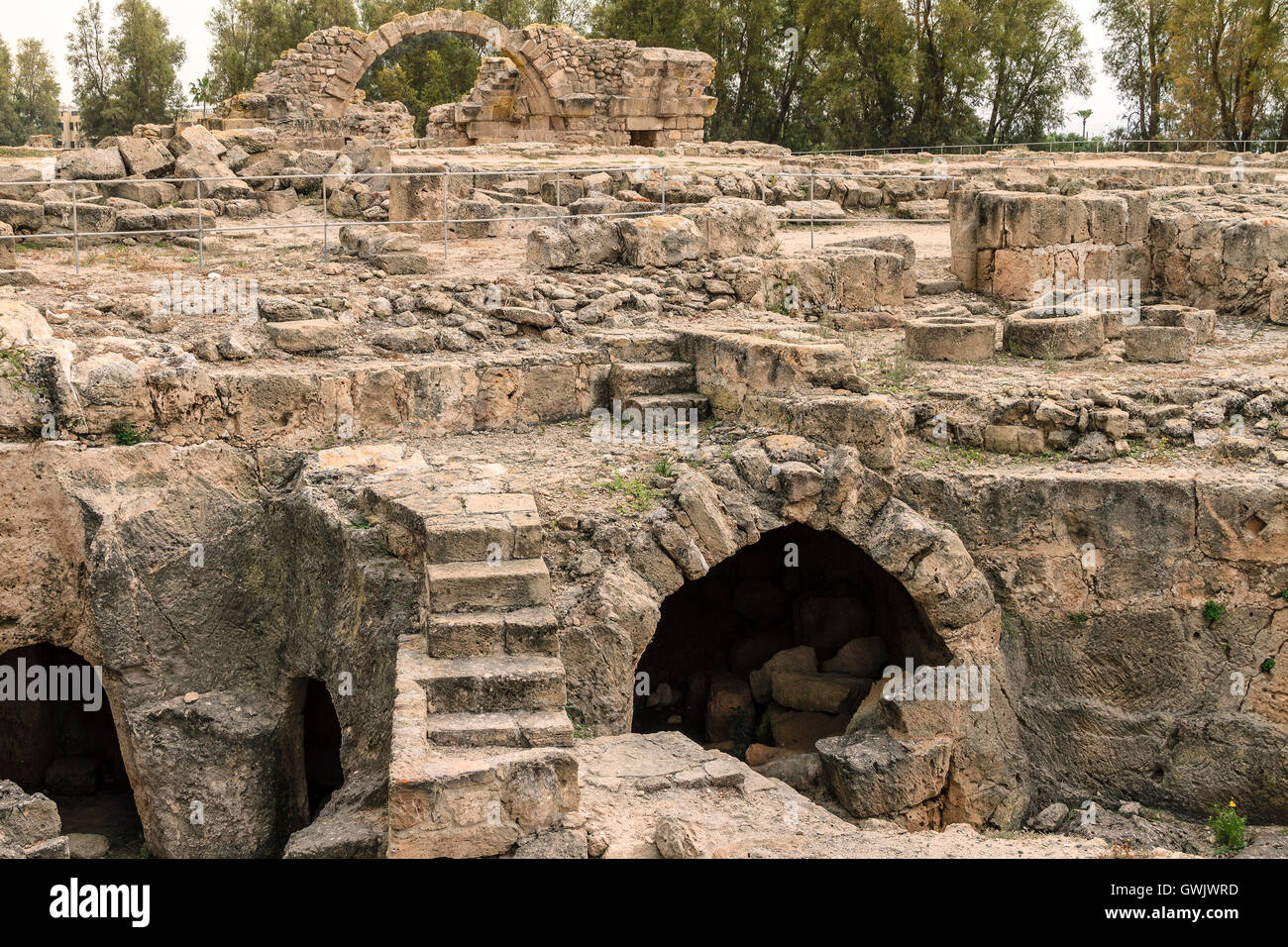 Fortress Of Saranda Paphos Cyprus Stock Photo - Alamy