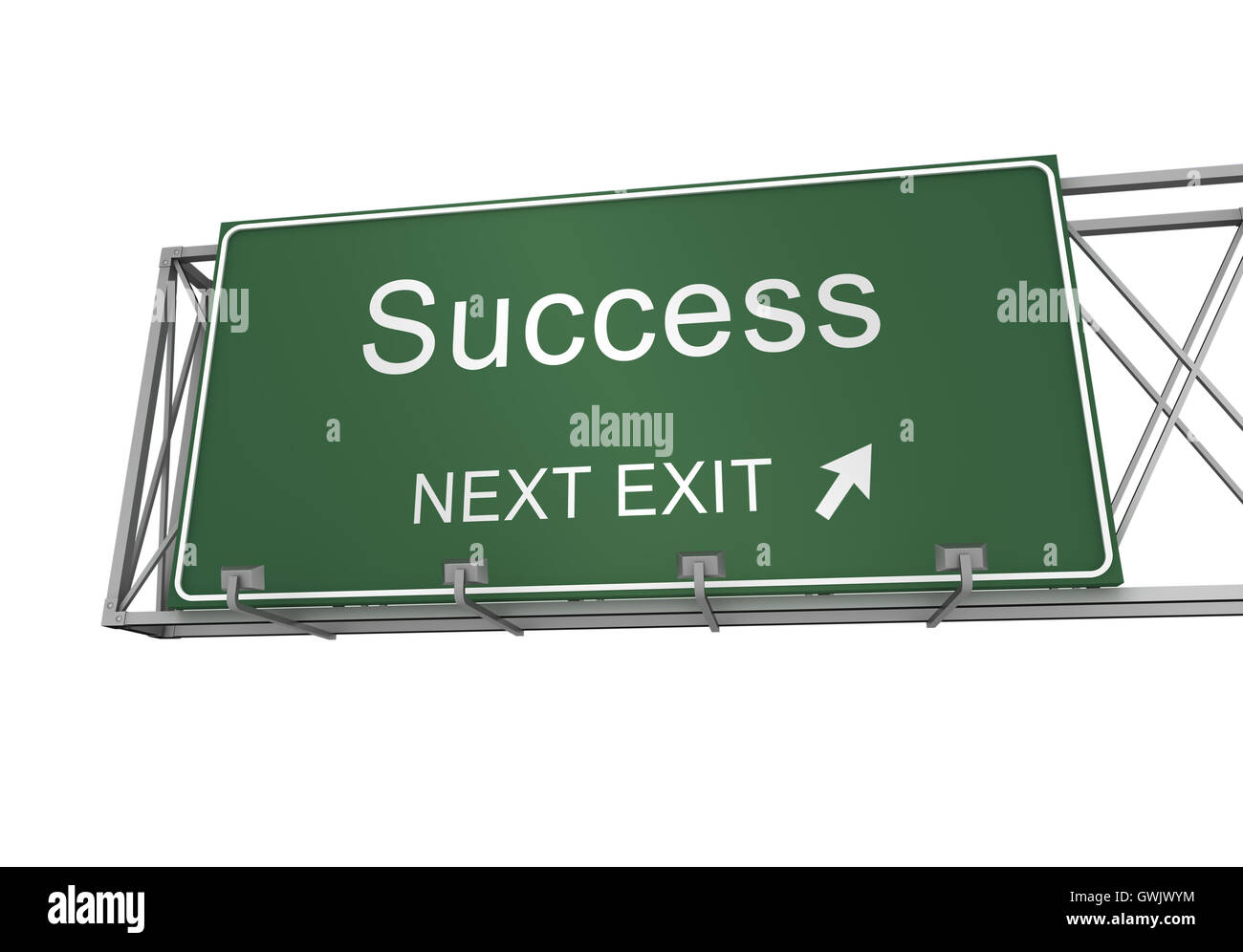 success road sign 3d illustration Stock Photo - Alamy