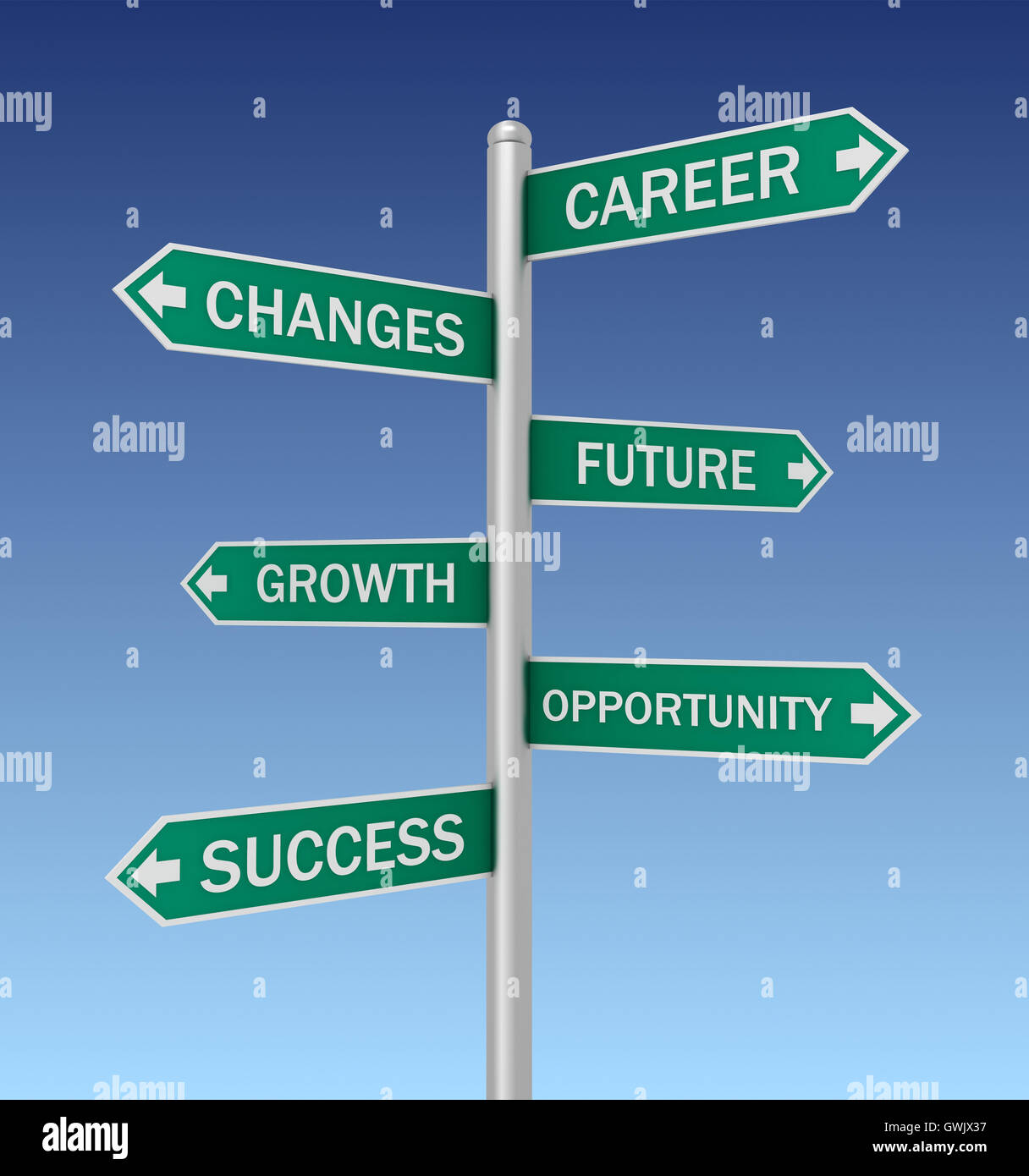 business changes sign concept 3d illustration Stock Photo - Alamy