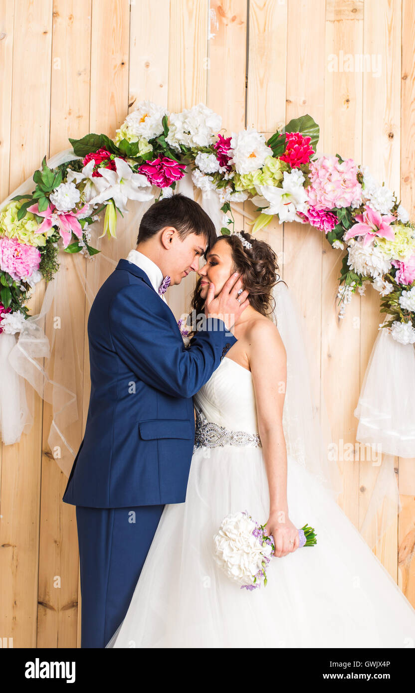 Bride and groom Stock Photo - Alamy
