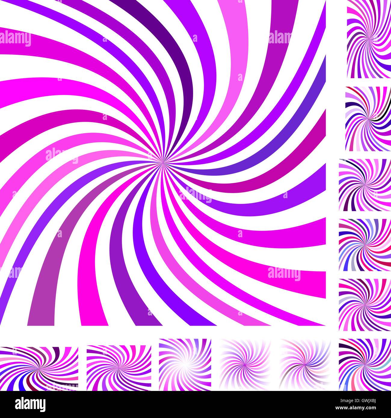 Pink purple spiral background set Stock Vector Image & Art - Alamy