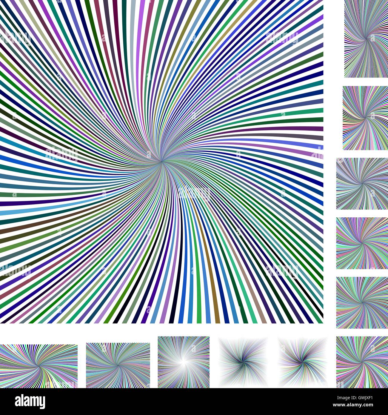 Abstract spiral background set Stock Vector Image & Art - Alamy