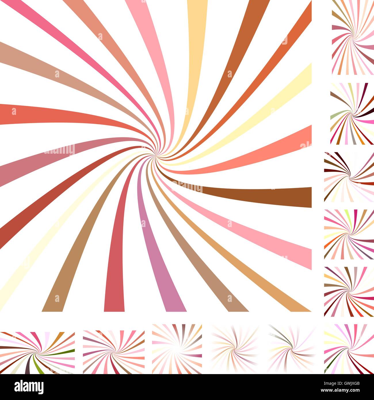 Colorful spiral background set Stock Vector Image & Art - Alamy