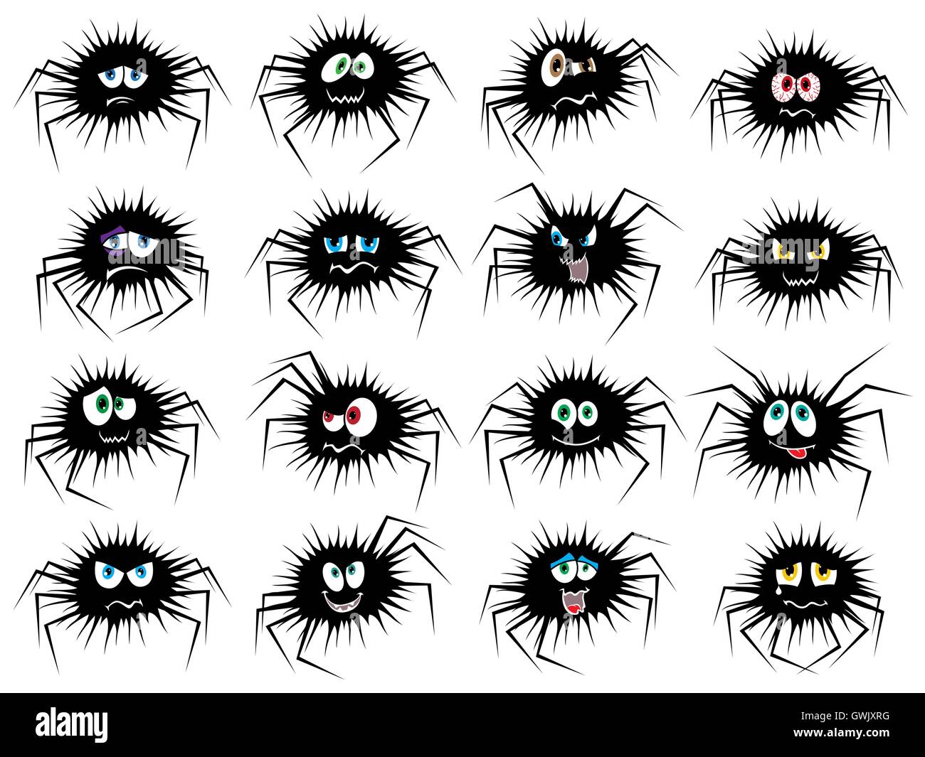 Big spiders Stock Vector Images - Alamy