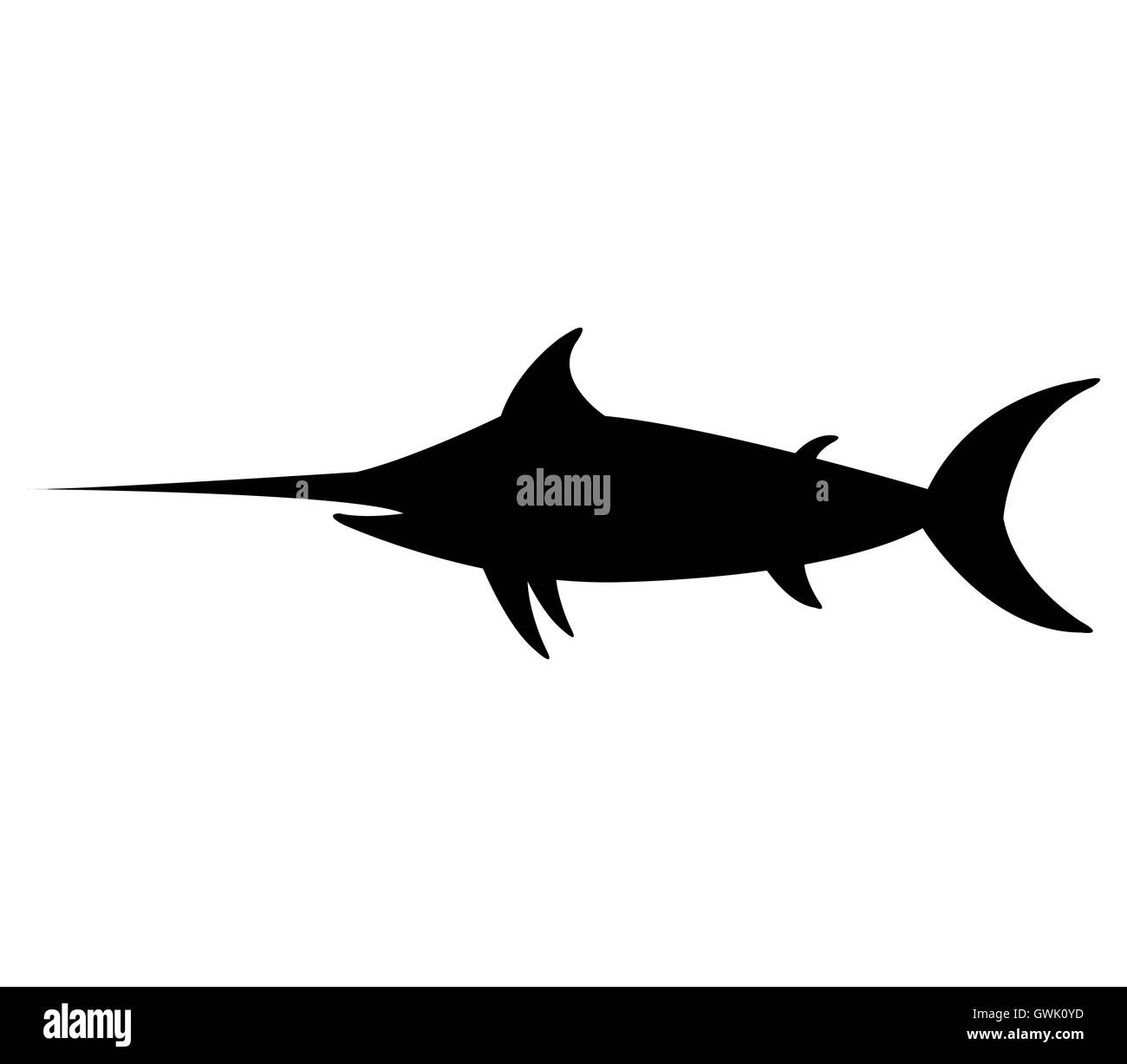 Silhouette swordfish hi-res stock photography and images - Alamy