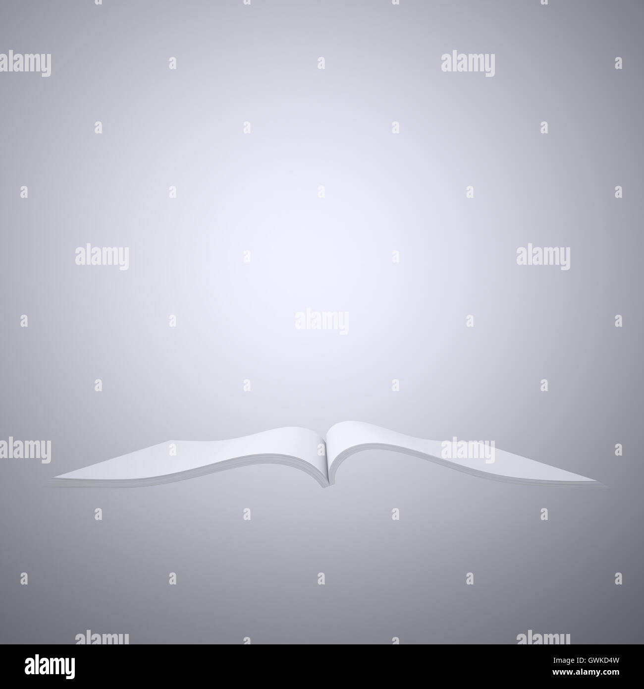 Open white book Stock Photo - Alamy