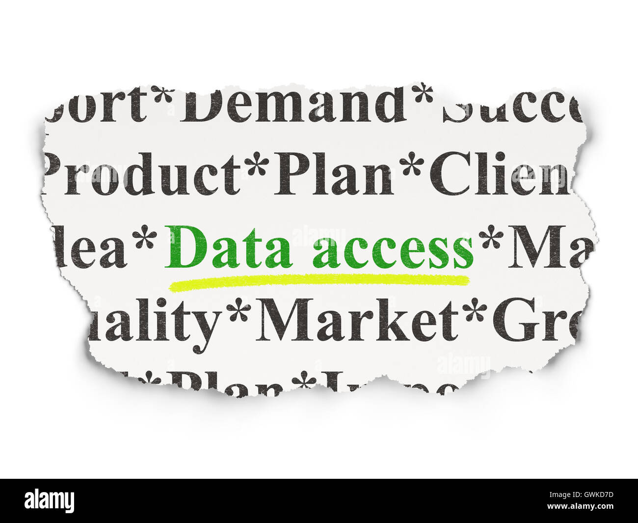 Data concept: Data Access on Paper background Stock Photo - Alamy
