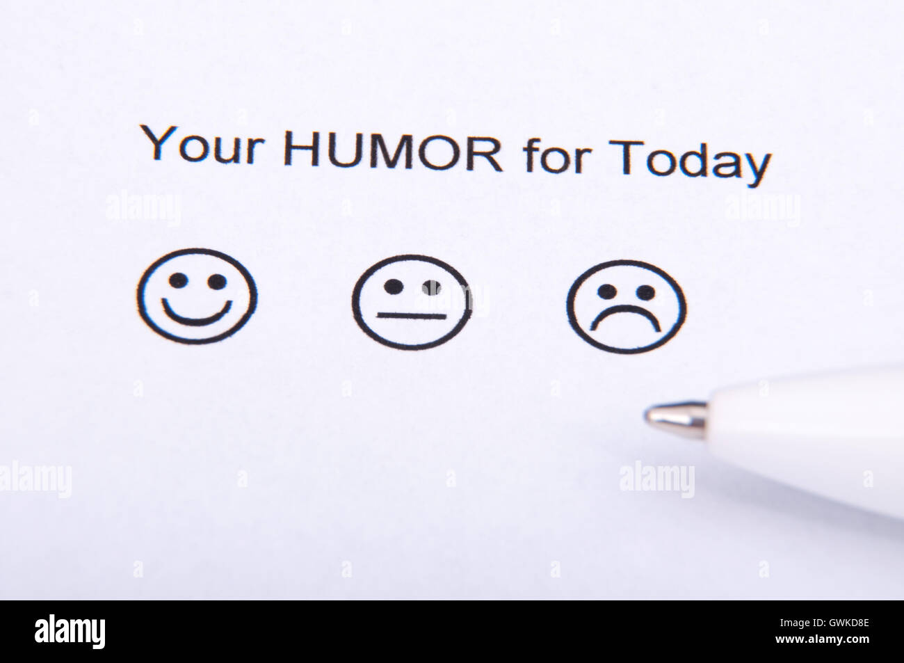 Daily humor test Stock Photo - Alamy