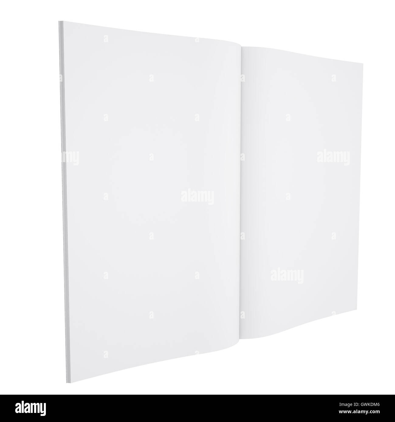 Open white book Stock Photo - Alamy