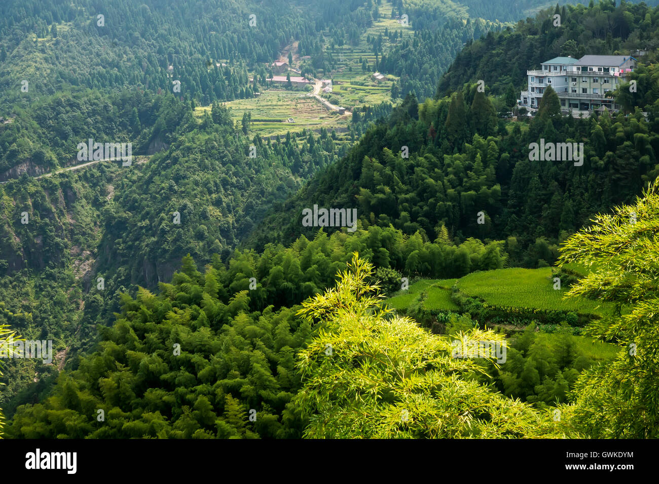 China Wenzhou landscape - mountain scenery Stock Photo - Alamy