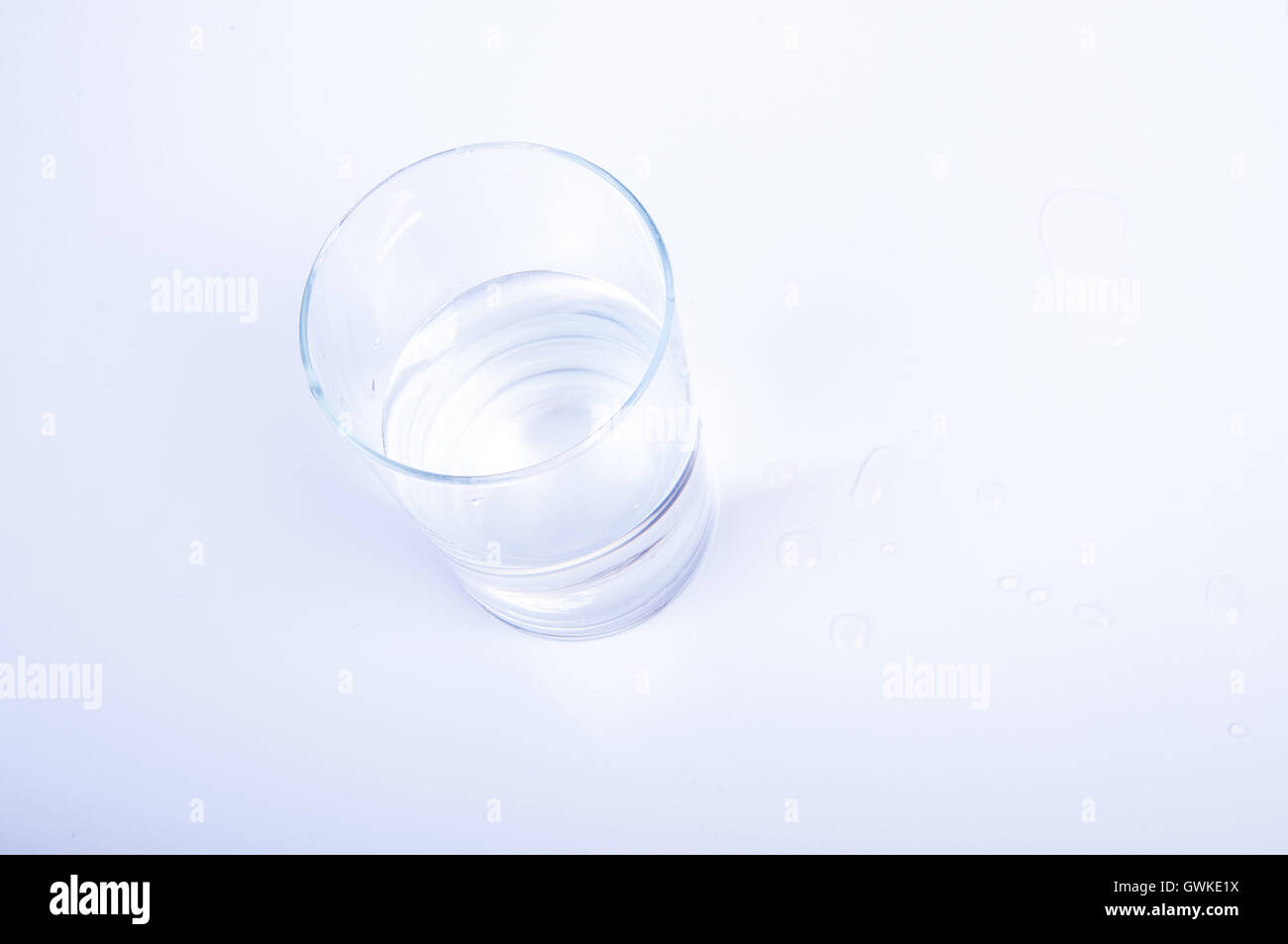 Half water glass Stock Photo - Alamy