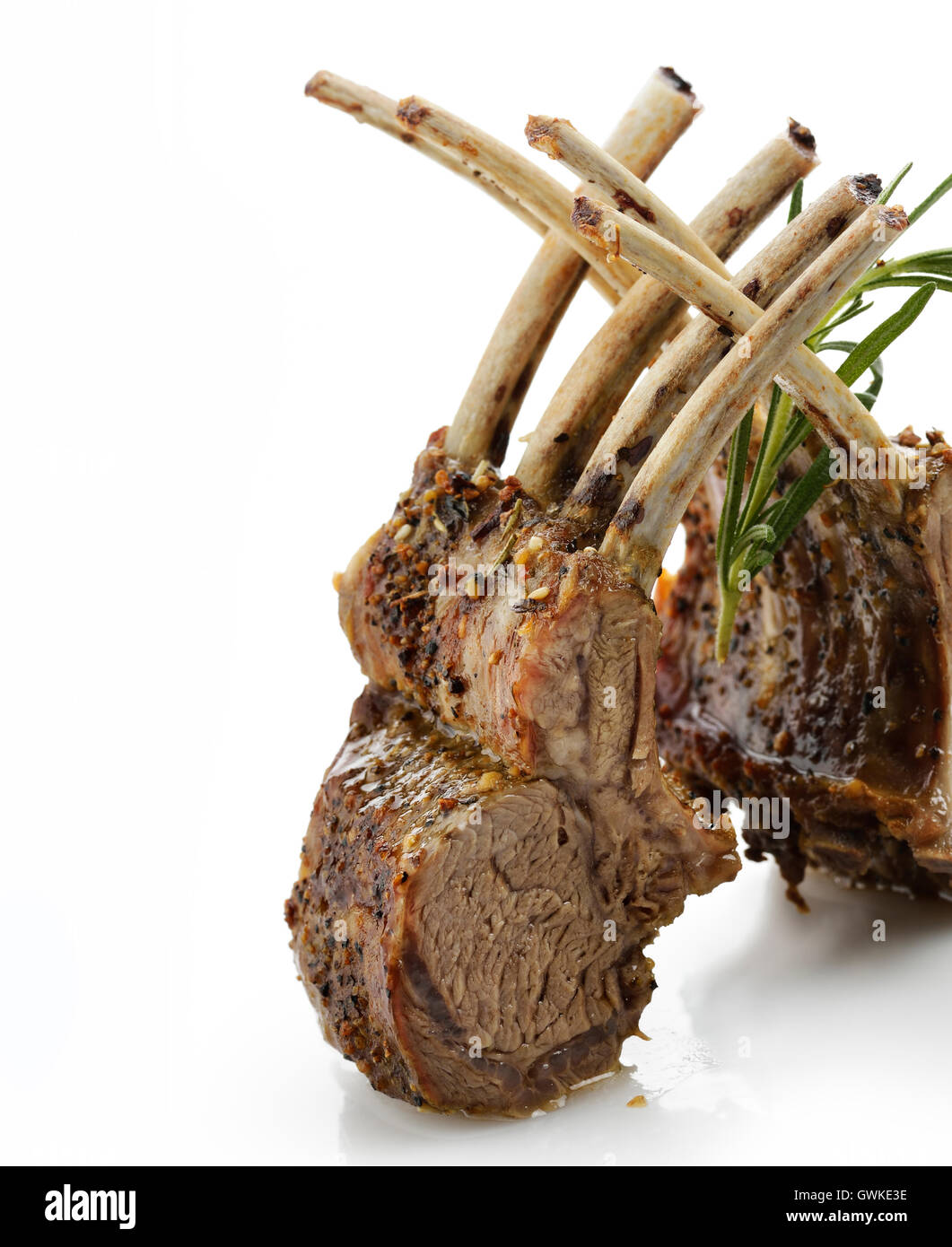 Racks Of Roasted Lamb Ribs Stock Photo - Alamy