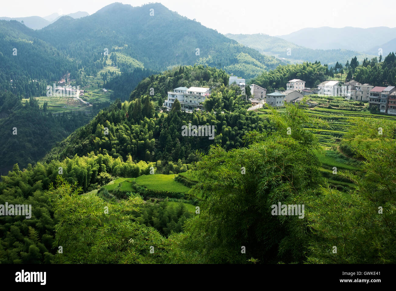 China Wenzhou landscape - mountain scenery Stock Photo - Alamy