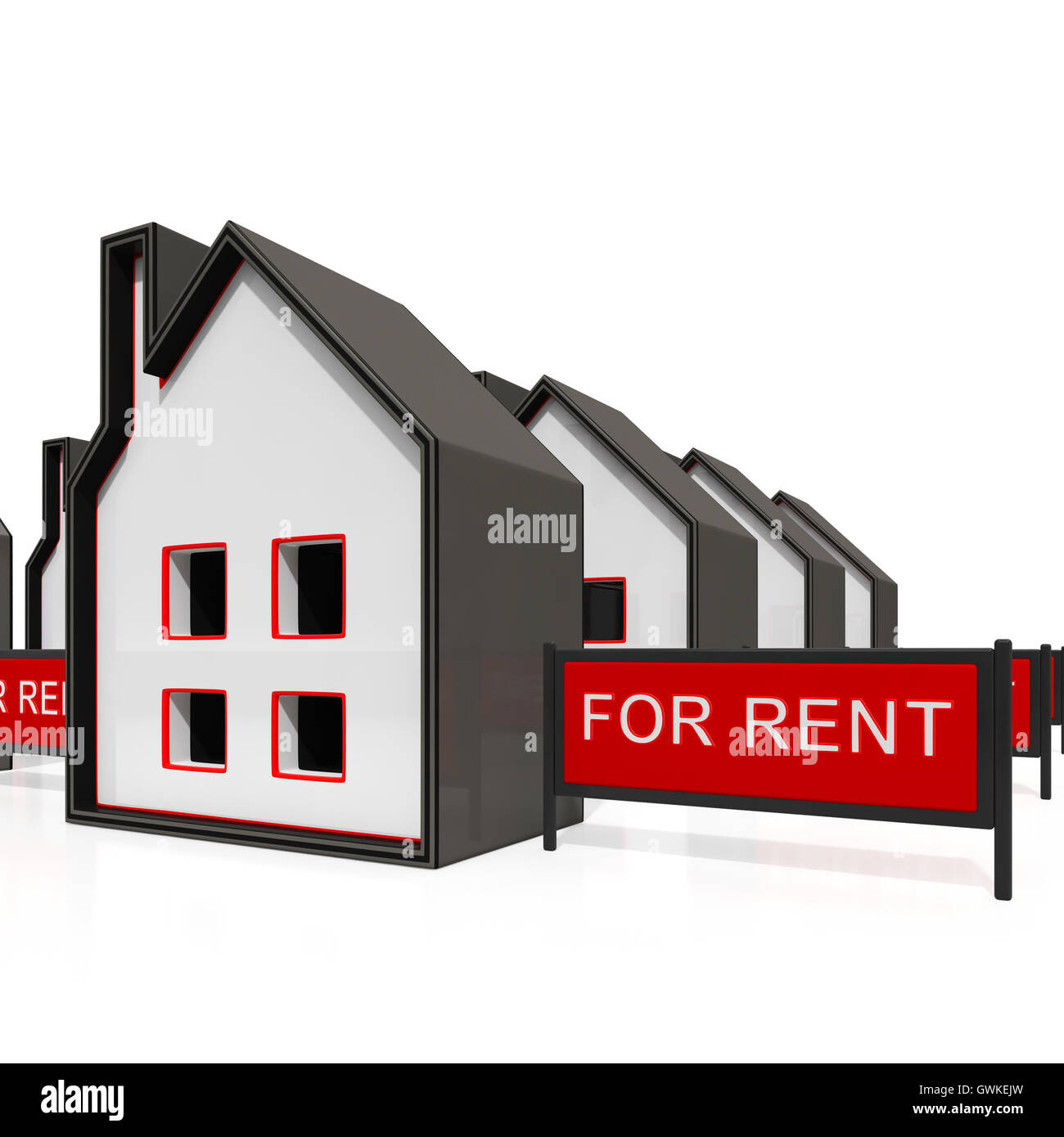 House for rent sign hi-res stock photography and images - Alamy