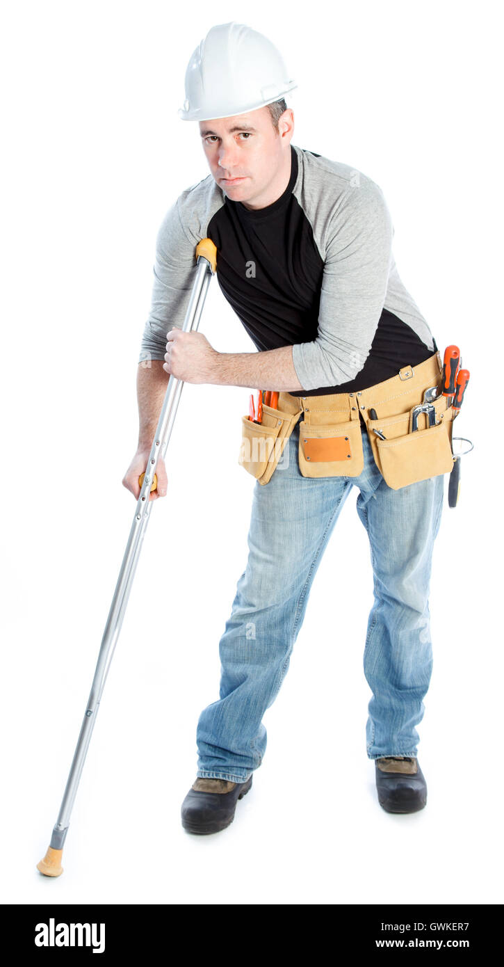 Caucasian man contractor 40 years old Stock Photo - Alamy