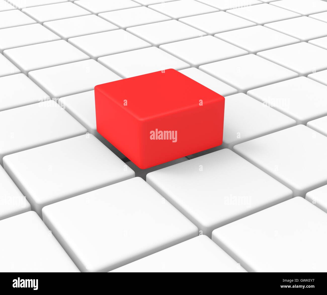 Unique Block Shows Standing Out Stock Photo - Alamy