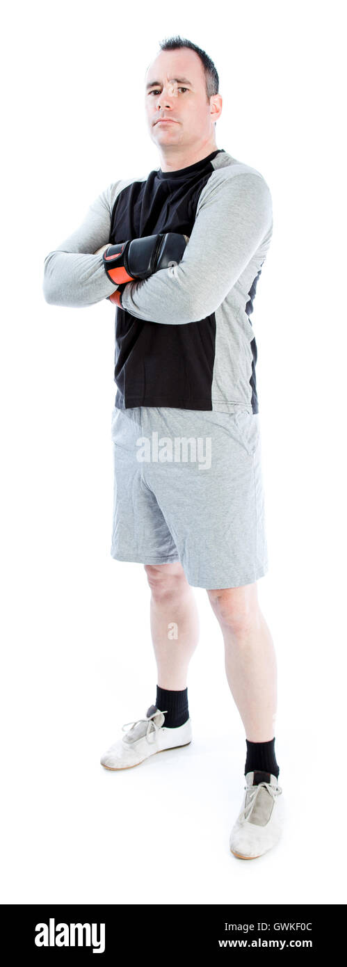 caucasian boxer 40 years old Stock Photo - Alamy