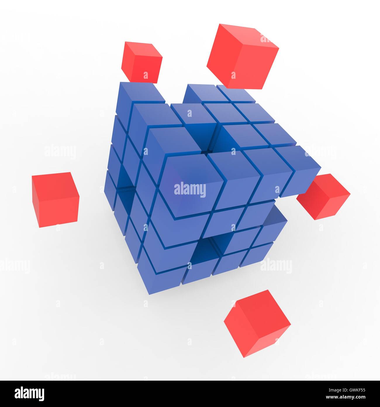 Incomplete Puzzle Showing Finishing Or Completion Stock Photo - Alamy