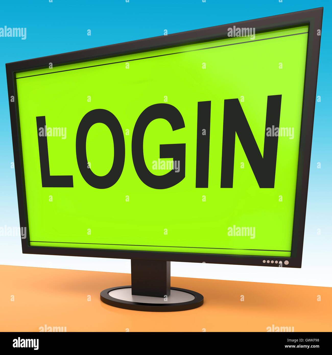 Login Screen Shows Website Internet Log In Security Stock Photo - Alamy