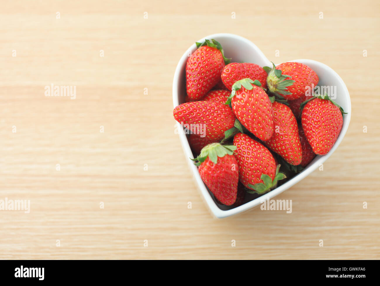 Strawberry with love Stock Photo - Alamy