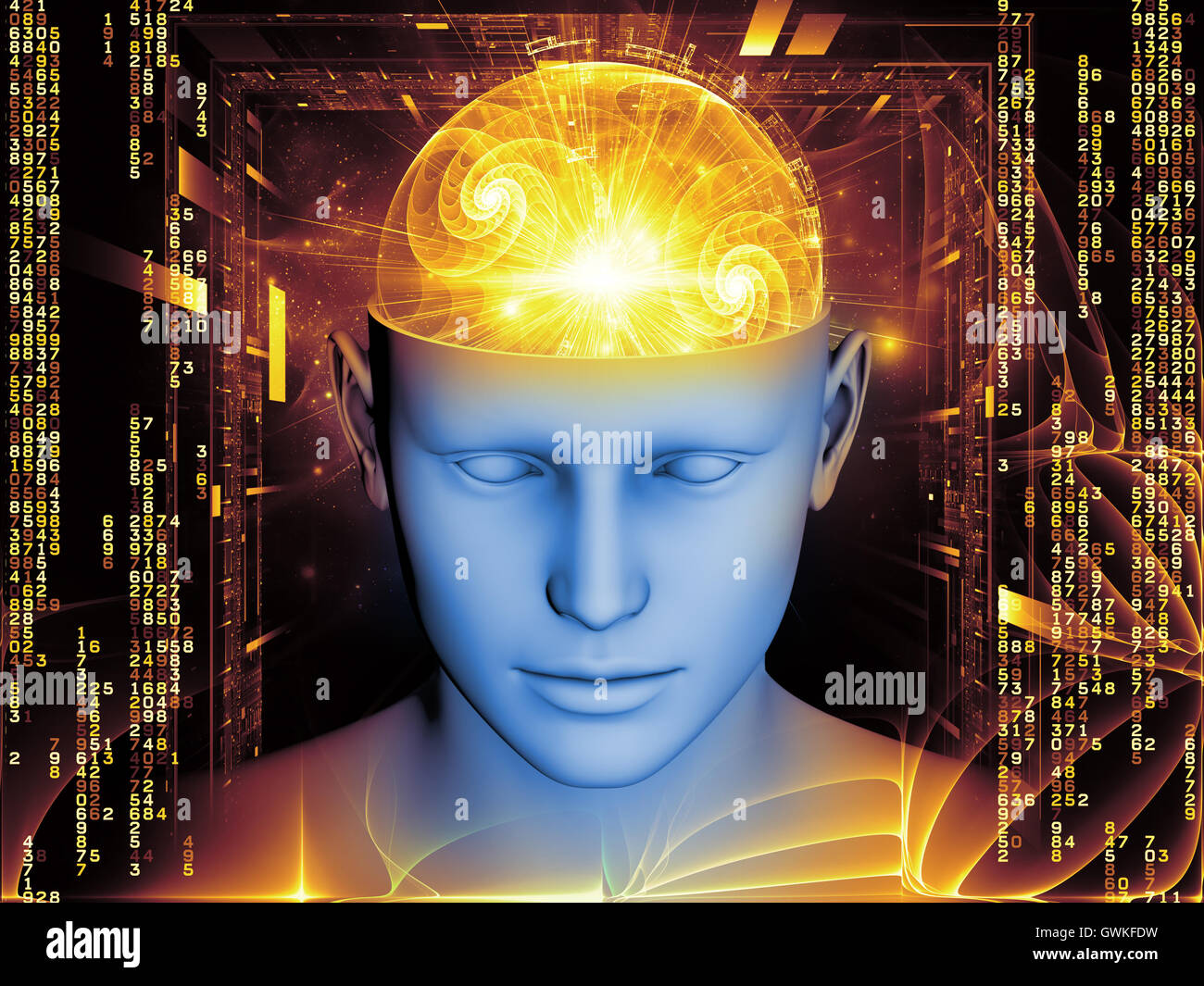 Numbers of the Mind Stock Photo - Alamy