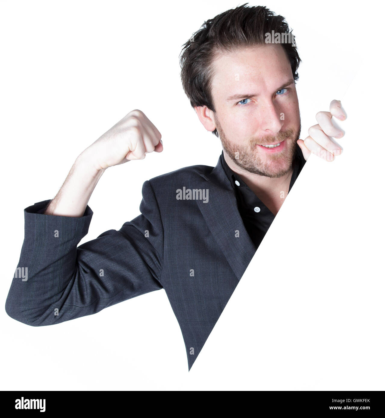 Attractive caucasian man shot in studio Stock Photo - Alamy