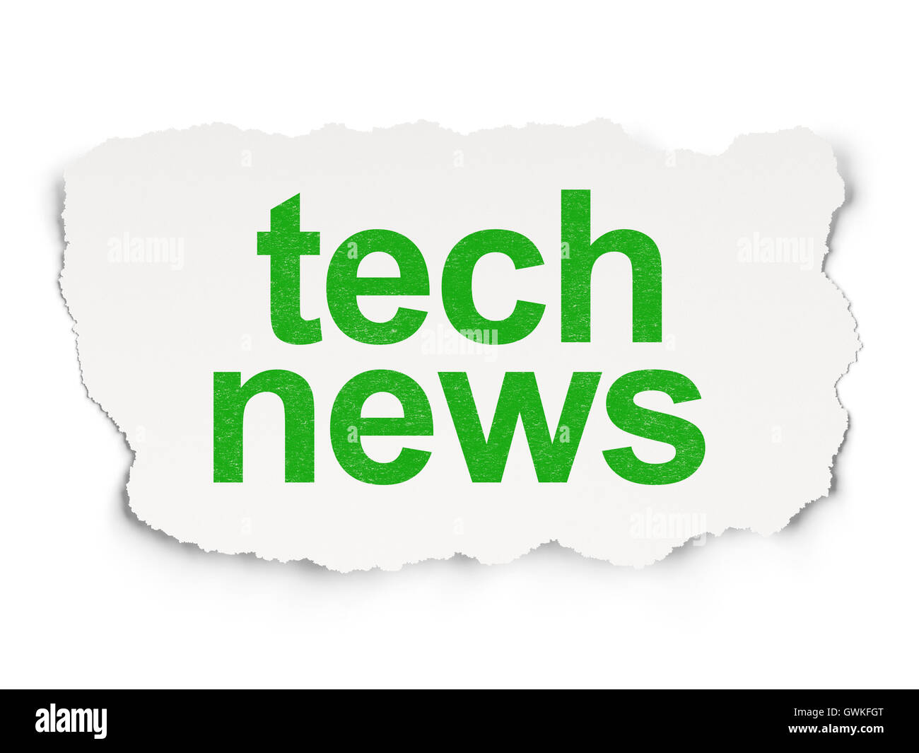 News concept: Tech News on Paper background Stock Photo - Alamy