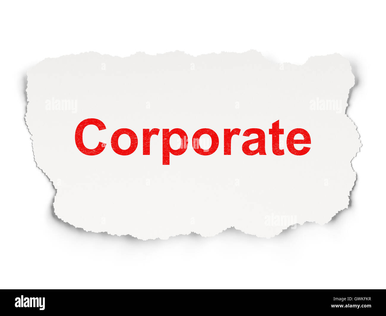 Finance concept: Corporate on Paper background Stock Photo - Alamy