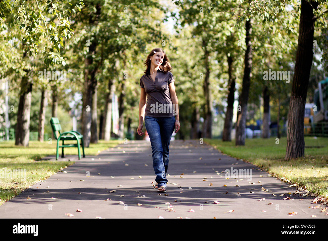 Full length walking hi-res stock photography and images - Alamy