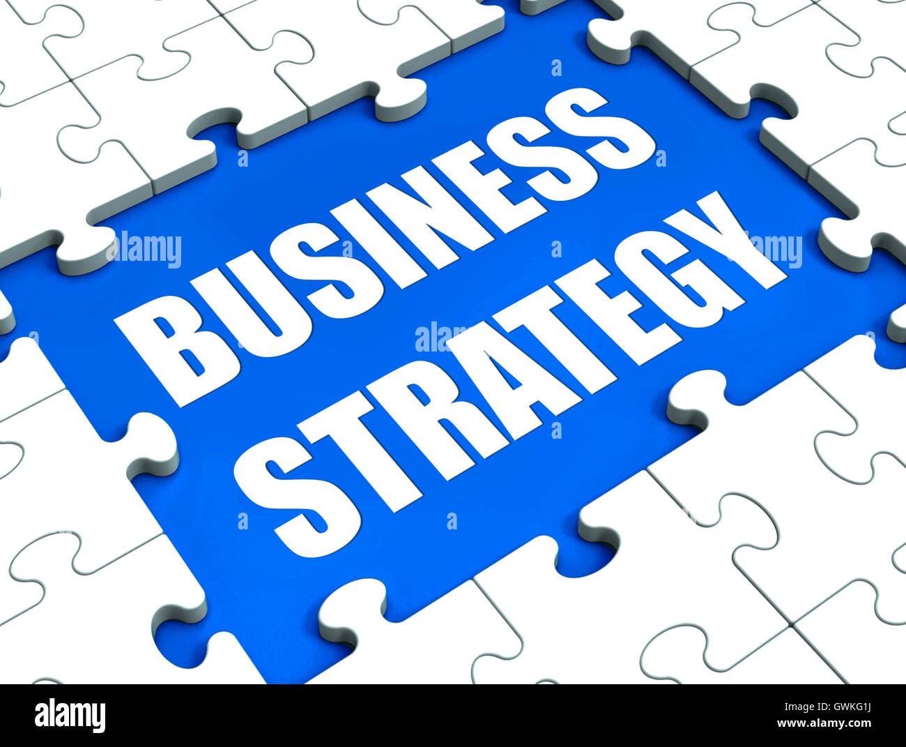 Business Strategy Shows Plan Thinking or Planning Stock Photo - Alamy