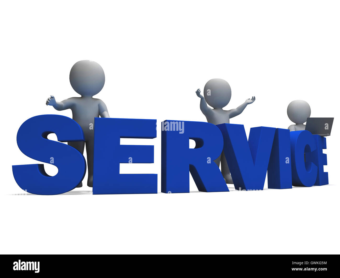 Service Word Showing Assistance Or Helpdesk Stock Photo - Alamy