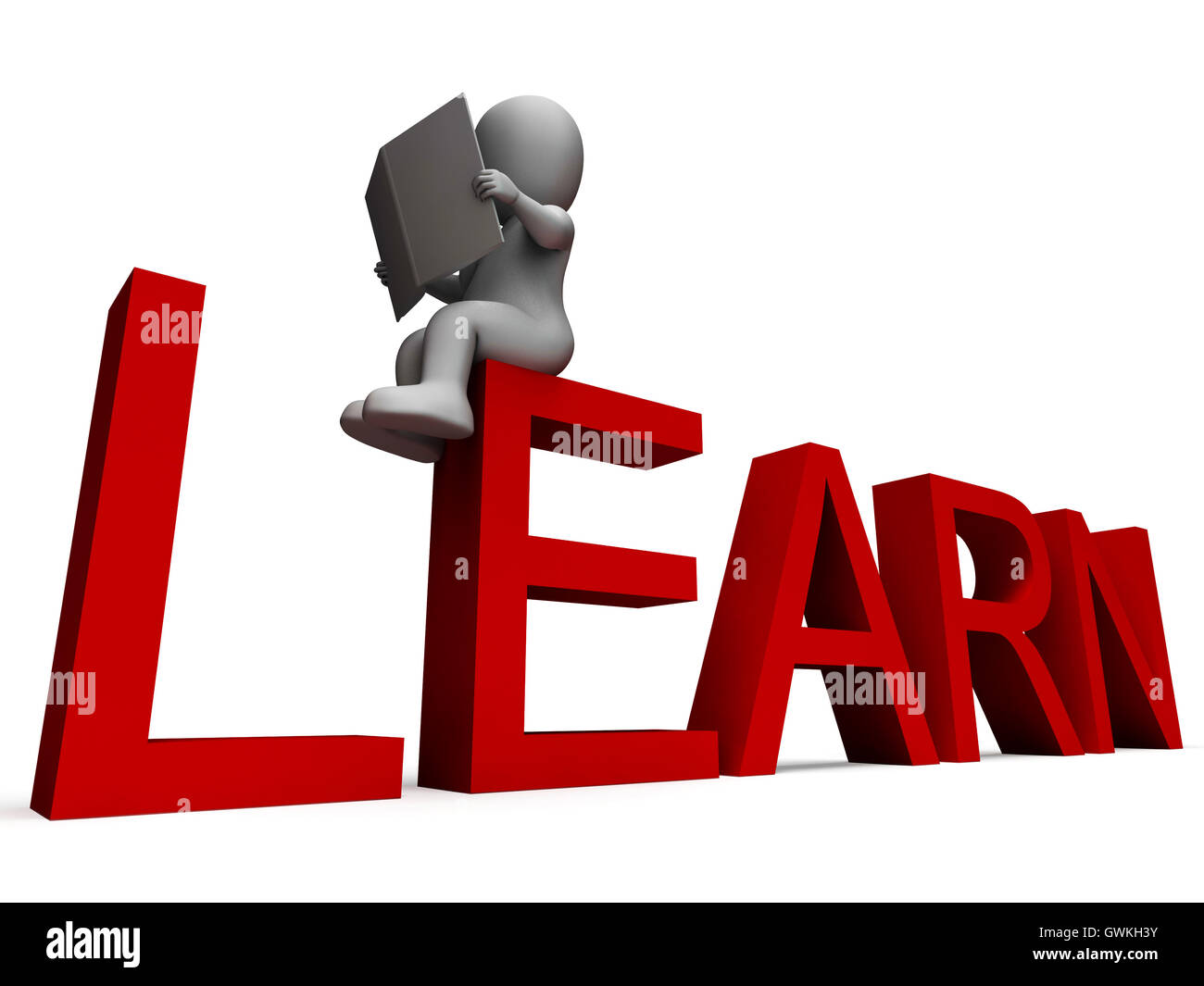 Learn Word Shows Education Or Study Stock Photo - Alamy