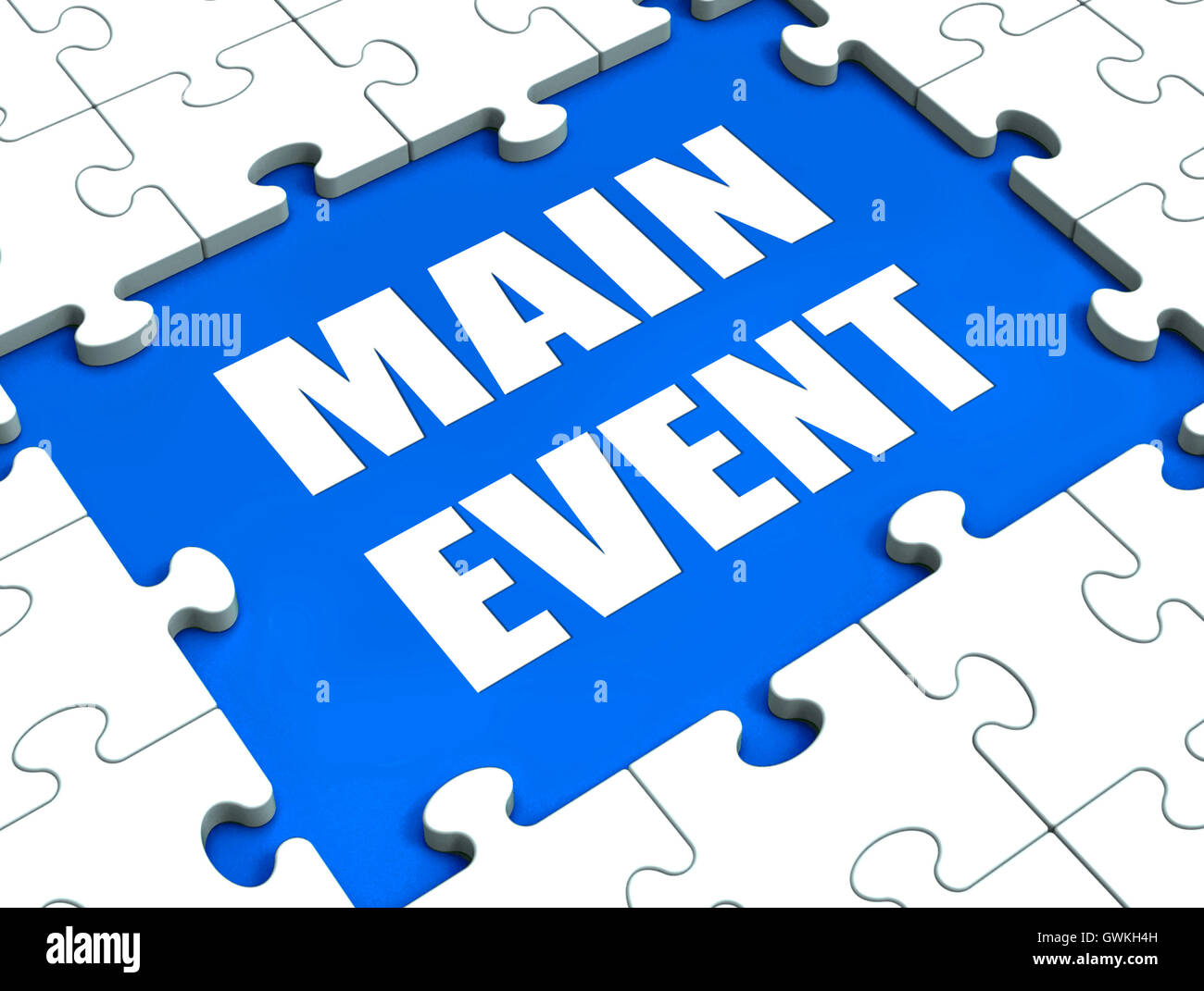 Main Event Key Means Top Act Or Occasion Stock Photo - Alamy