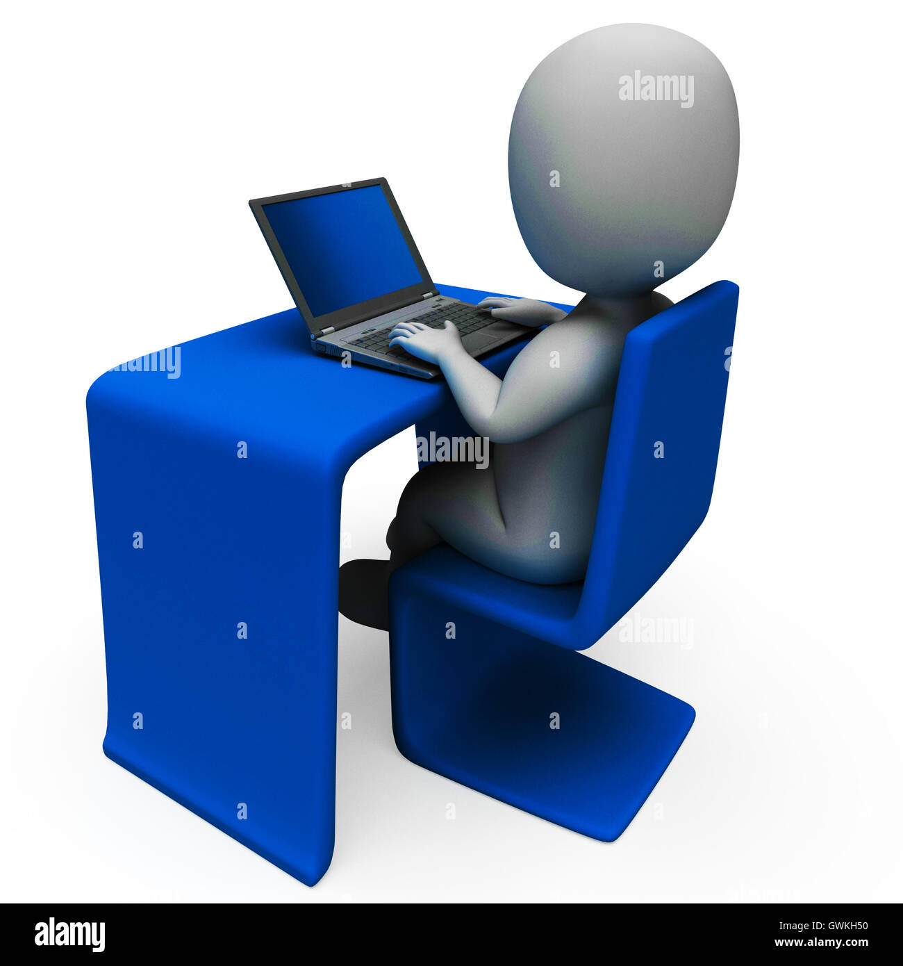 Employment typing Cut Out Stock Images & Pictures - Alamy