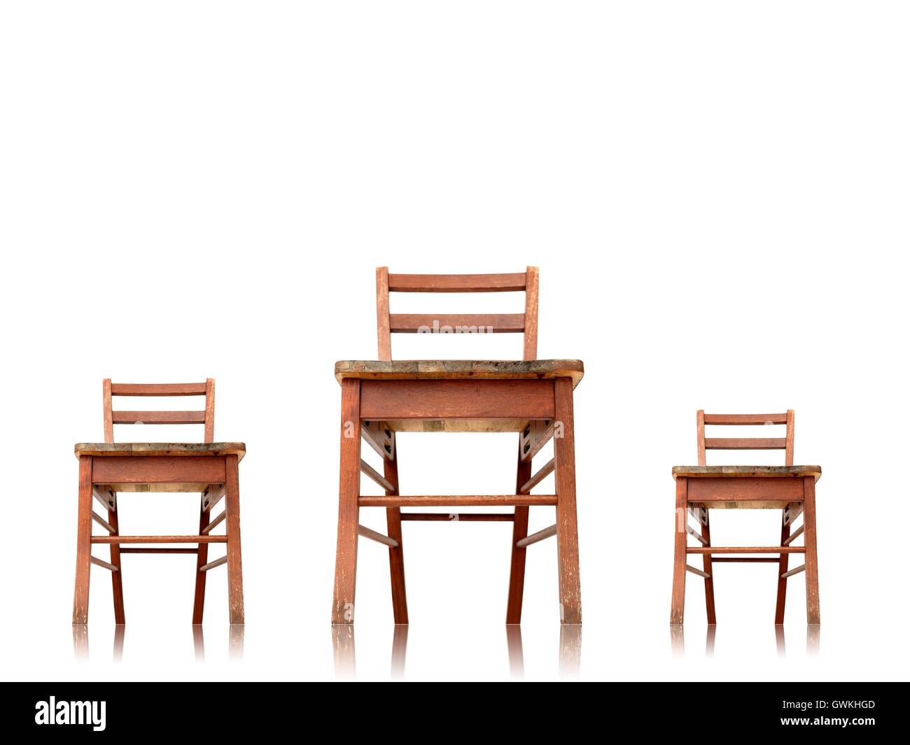 Old oak chair Cut Out Stock Images & Pictures - Alamy