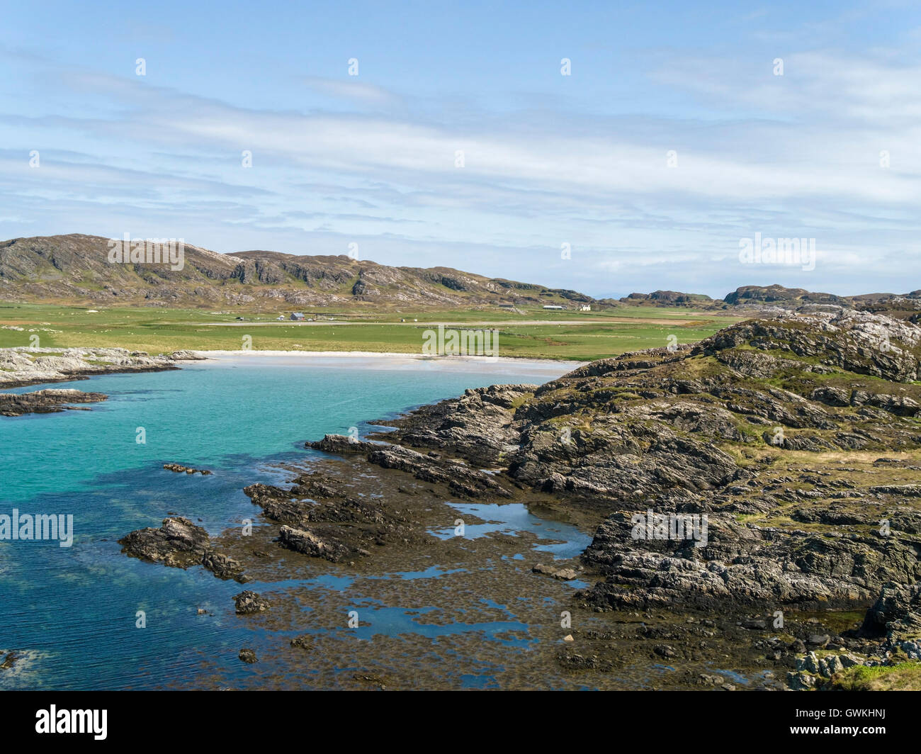 Beach at Port Lobh, on West Coast of Colonsay, Machrins, Isle of ...