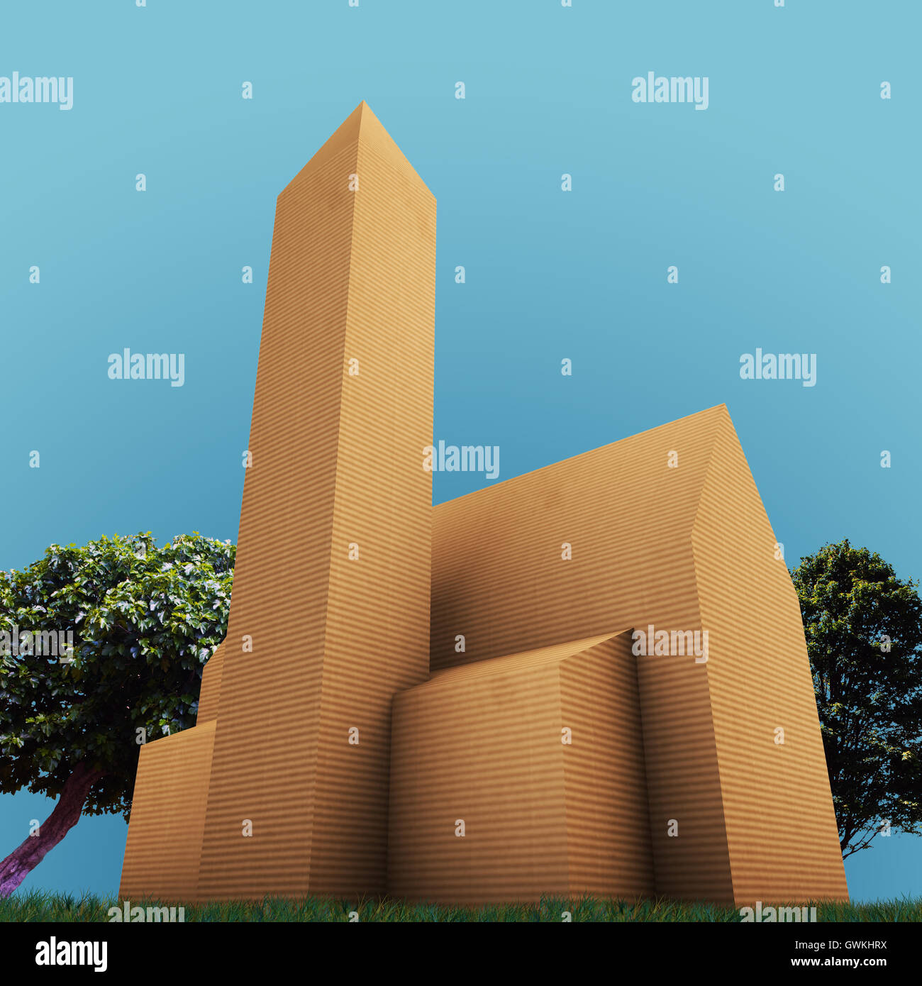 Cardboard church hi-res stock photography and images - Alamy