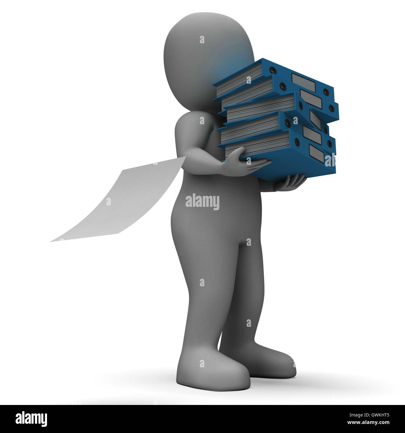Organizing Clerk Carrying Organized Files Stock Photo - Alamy