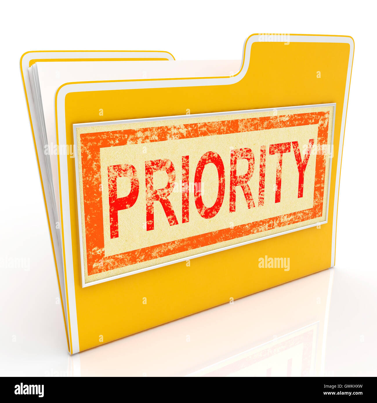 Priority File Shows Deadline Rush Immediate Delivery Stock Photo - Alamy