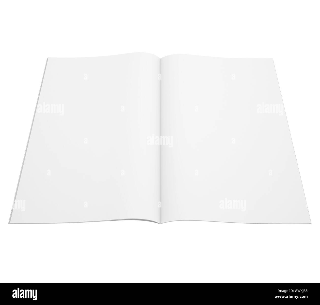 Open white book Stock Photo - Alamy