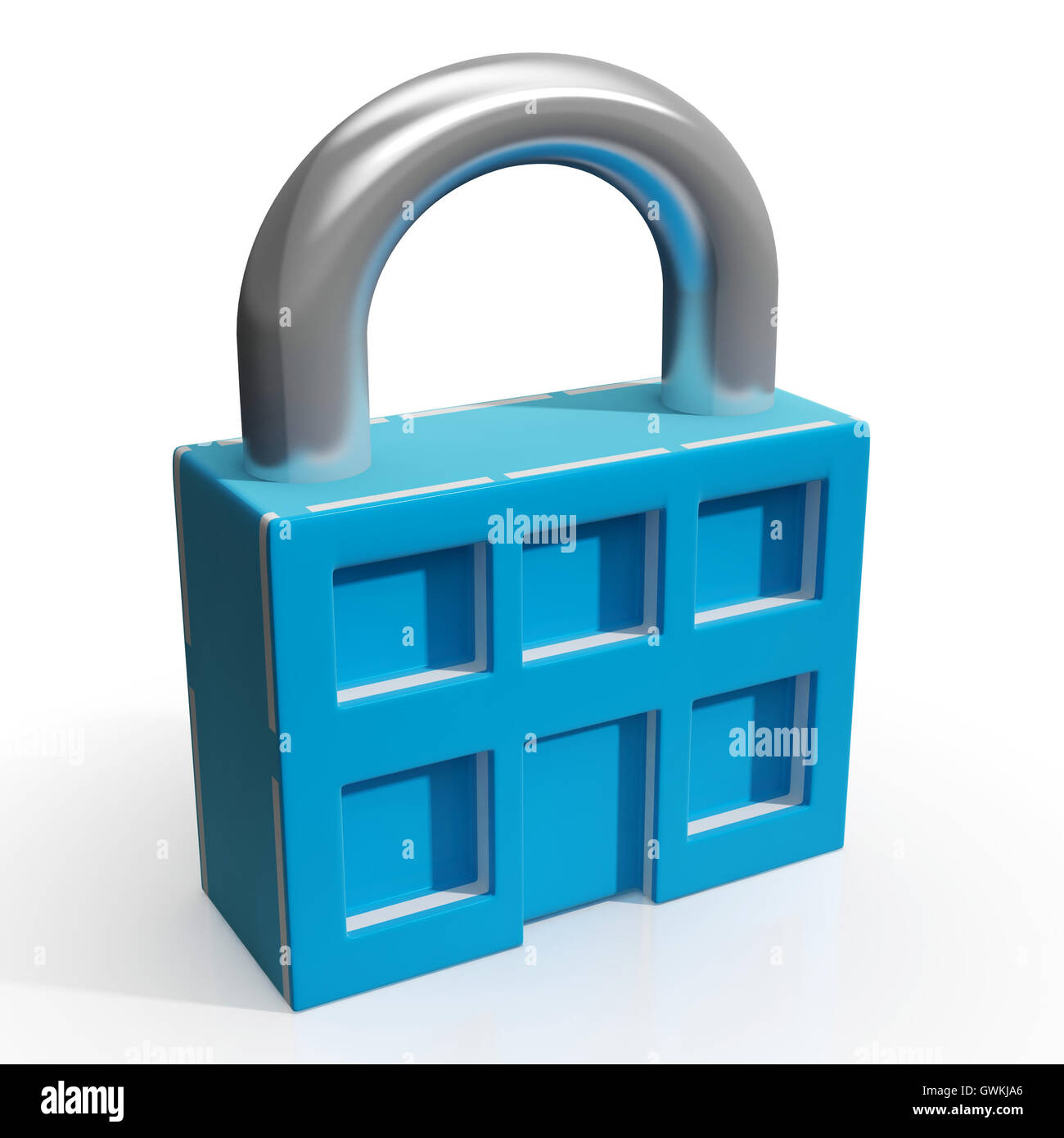 Home security padlock system hi-res stock photography and images - Alamy